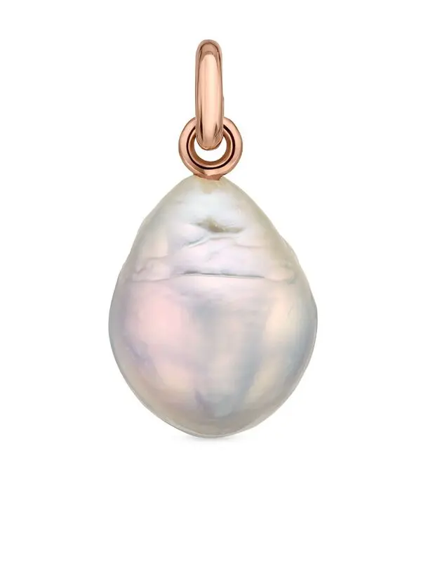 Monica Vinader Nura Baroque Pearl Pendant Charm - Pink