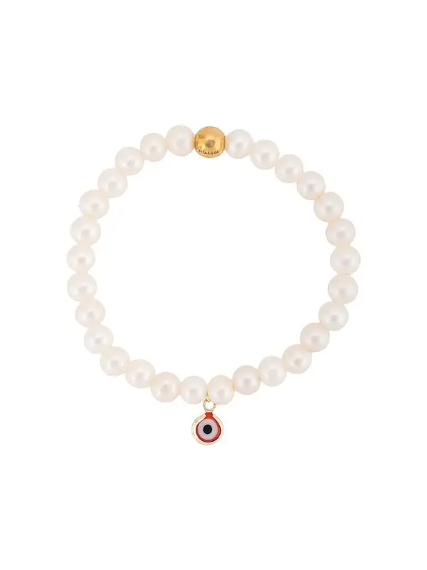 NIALAYA JEWELRY Beaded Bracelet - White