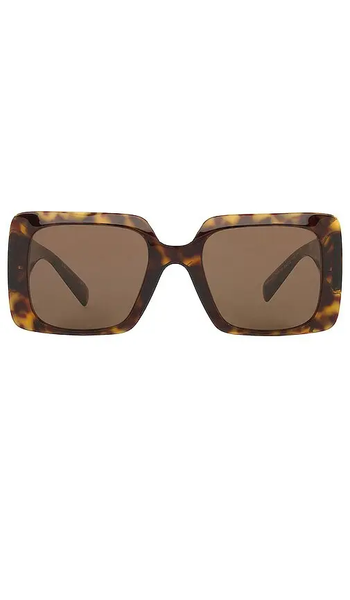 Versace Dark Brown Studded Sunglasses Versace MEDUSA STUD VE 4405 Dark Havana/Brown (108/73  main image 4