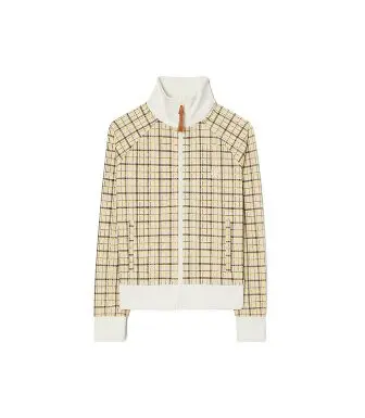 Tory Burch Yarn-dyed Double Knit Track Jacket