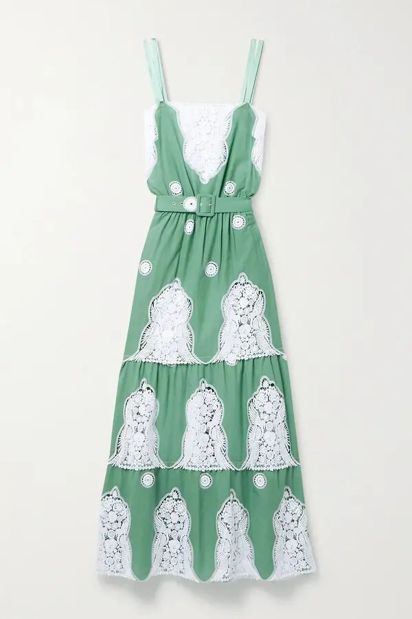 slim fit dress slacks Emerald Glow Sequin Crochet Maxi Cover-Up - Hunter G main image 1