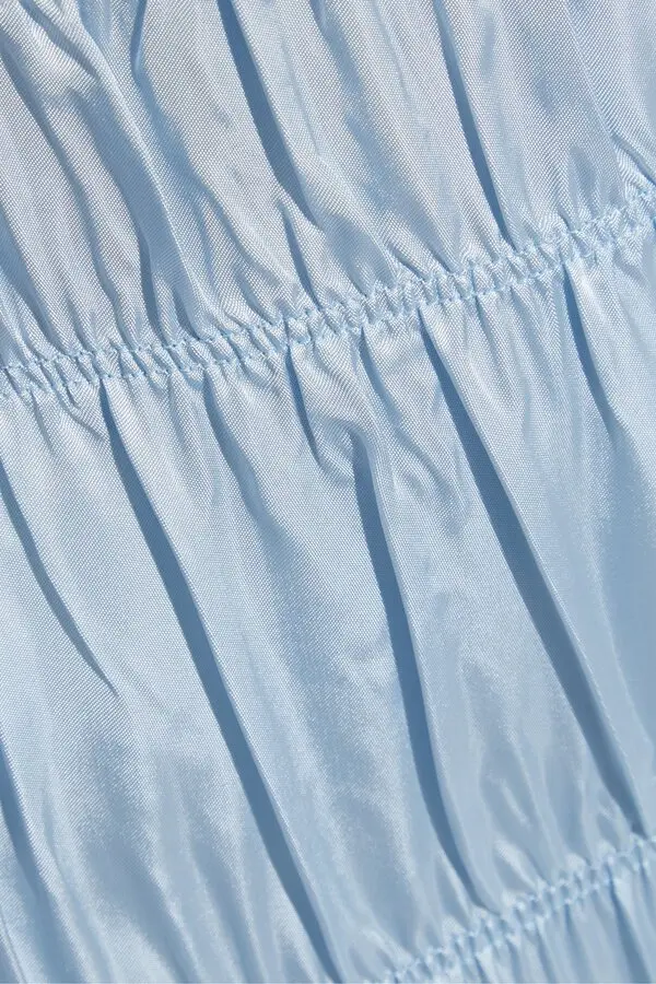 Helmut Lang Ruched Satin Skirt