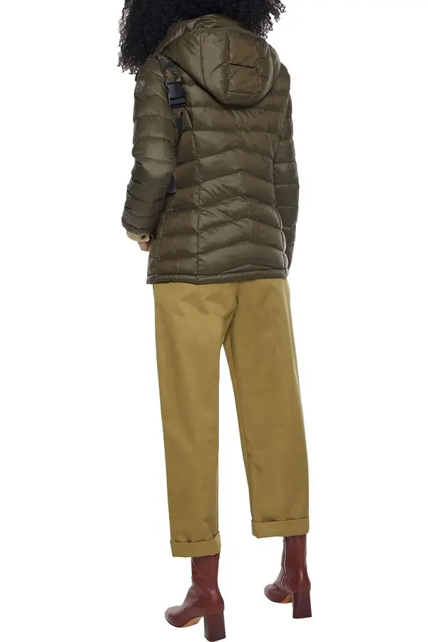 Dkny Quilted Shell Hooded Jacket Size