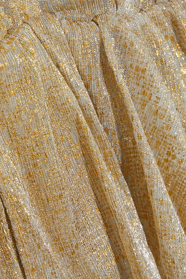Iro Paris Wide Wrap-Effect Lurex-Jacquard Peplum Mini Dress In Gold - 70%  Off | Editorialist