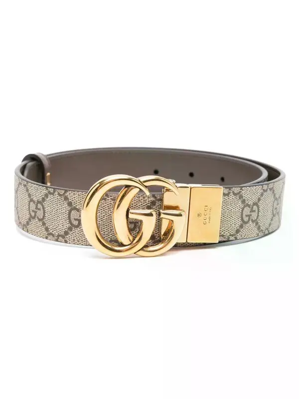Gucci Gg Supreme Canvas Reversible Belt