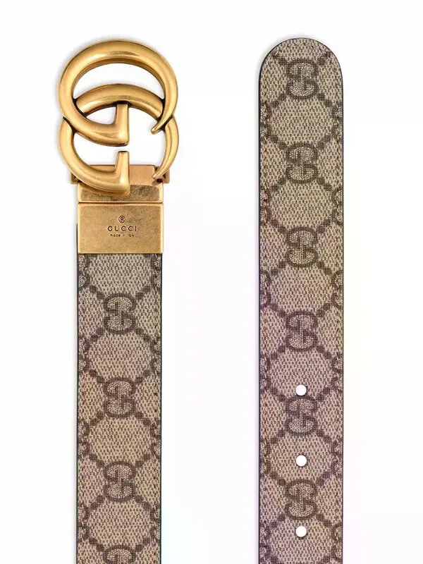 Gucci Gg Supreme Canvas Reversible Belt