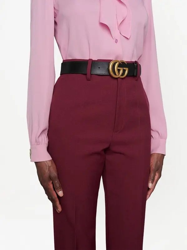 Gucci Gg Marmont Reversible Belt - Neutrals