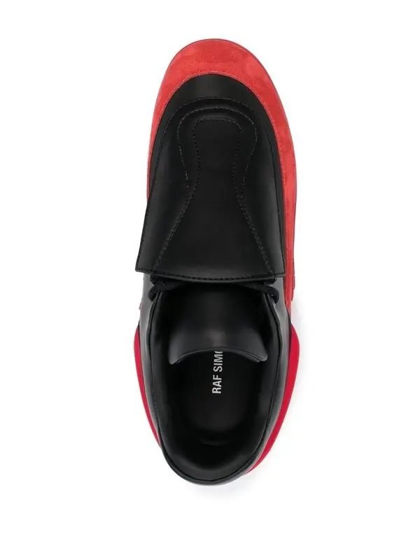 Raf Simons Antei Two-Tone Low-Top Sneakers In Black - 41 