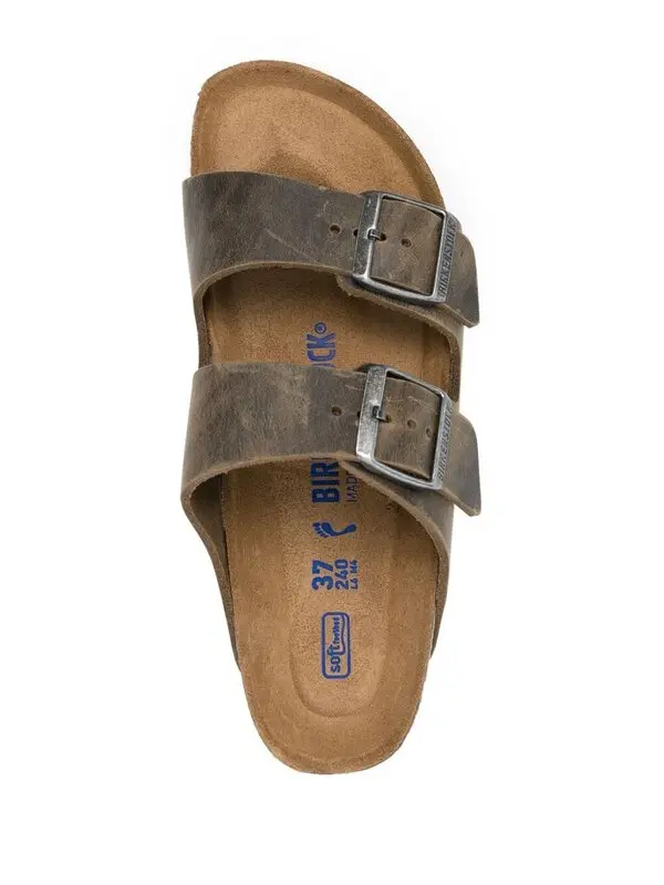 BIRKENSTOCK Arizona Leather Sandals - Green
