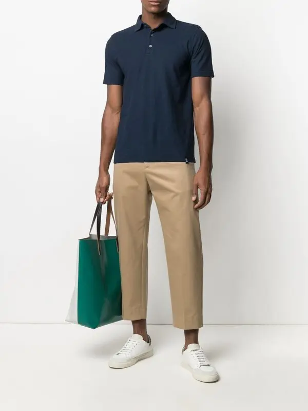 DRUMOHR Short-sleeved Polo Shirt - Blue