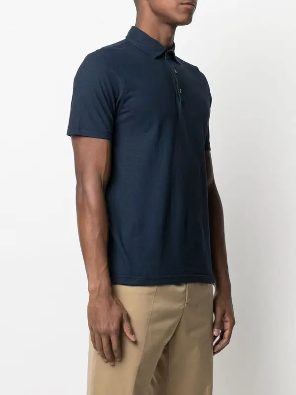 DRUMOHR Short-sleeved Polo Shirt - Blue