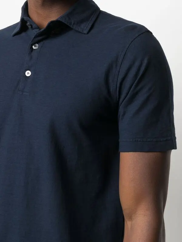 DRUMOHR Short-sleeved Polo Shirt - Blue