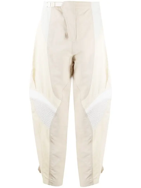 Stella McCartney Panelled Tapered Trousers - Neutrals