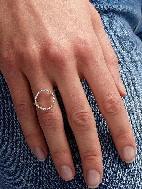 Monica Vinader Riva Circle Diamond Ring