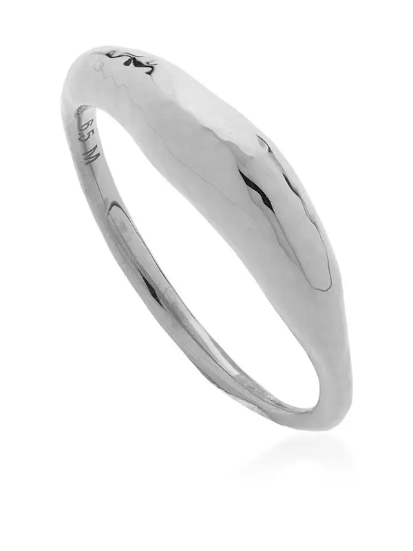Monica Vinader Dea Hammered-effect Ring - Silver