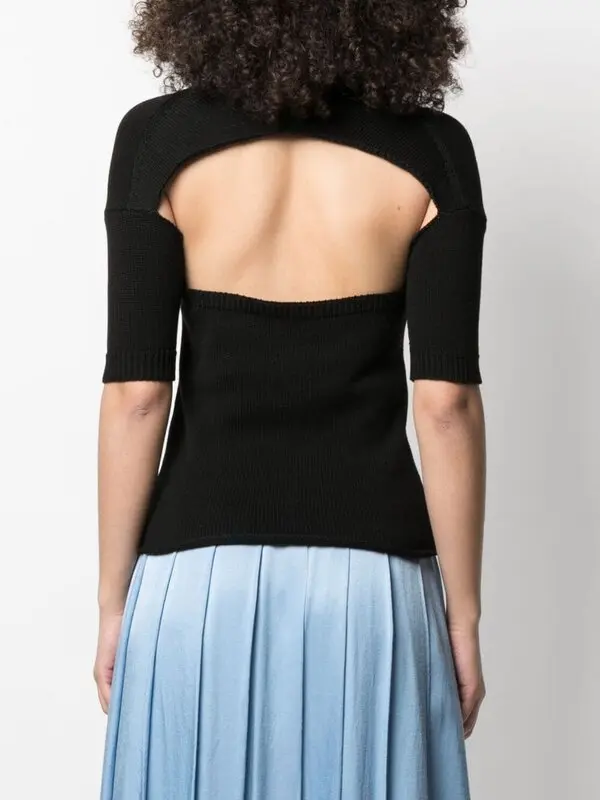 Chloé Cut-out Knitted Top