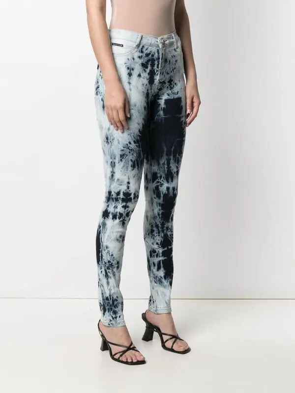 Philipp Plein High-waisted Skinny Jeggings - Blue