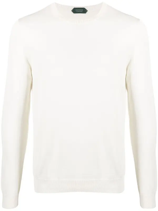 ZANONE Crew-neck Knitted Jumper - Neutrals