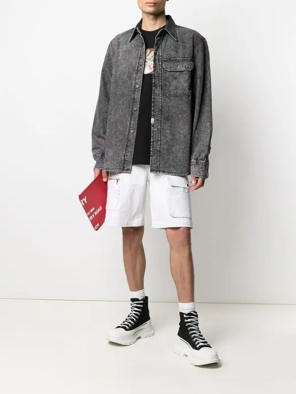 DIESEL® Marbled Effect Denim Jacket