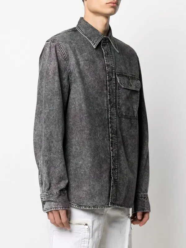 DIESEL® Marbled Effect Denim Jacket