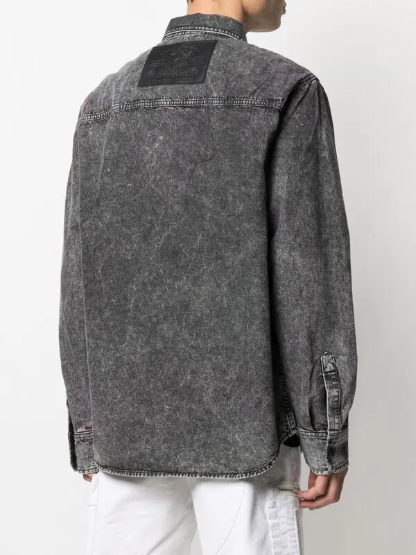 DIESEL® Marbled Effect Denim Jacket