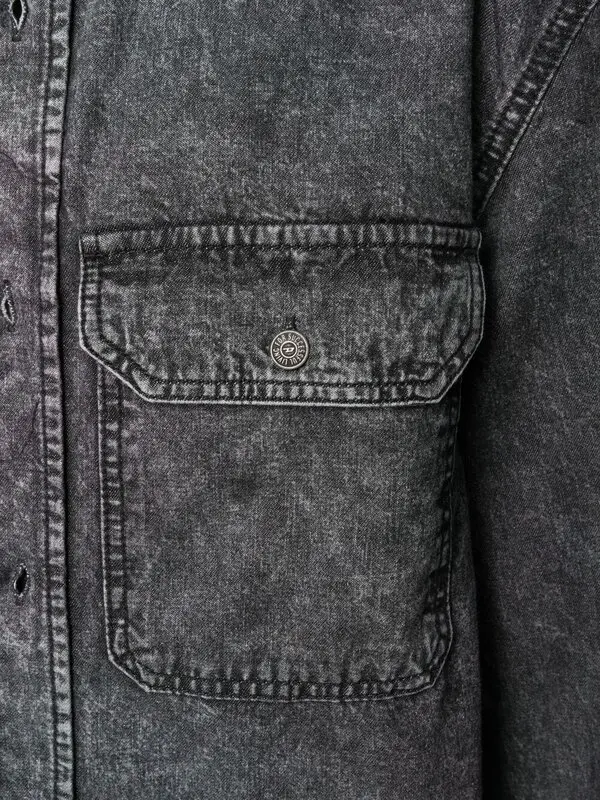 DIESEL® Marbled Effect Denim Jacket