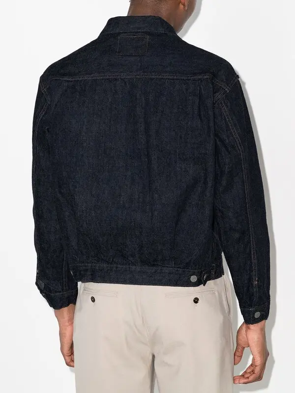 ORSLOW Contrast-stitched Denim Trucker Jacket
