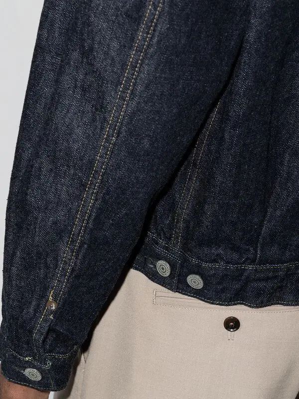 ORSLOW Contrast-stitched Denim Trucker Jacket