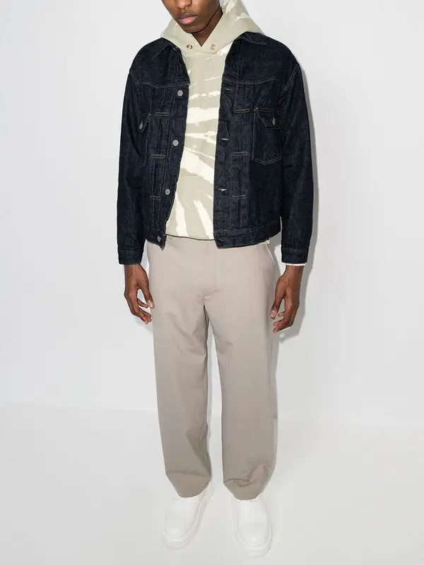 ORSLOW Contrast-stitched Denim Trucker Jacket