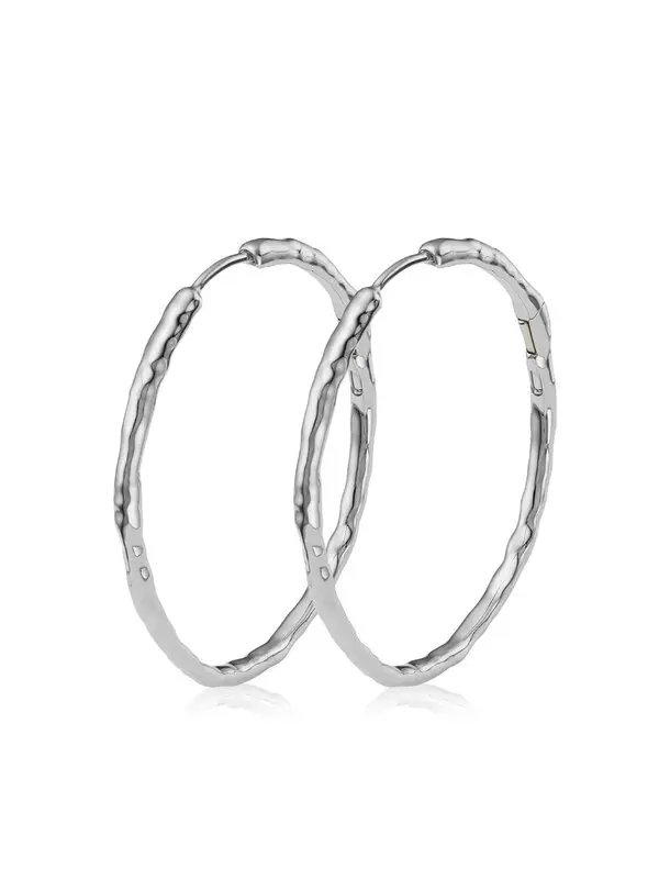 Monica Vinader Siren Muse Hoop Earrings - Silver