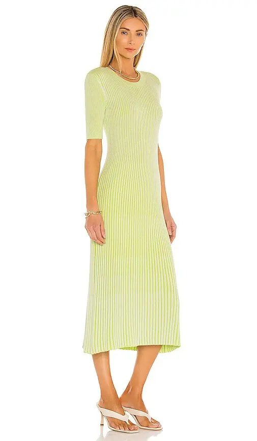 Hansen & Gretel York Dress In Green In Citrus Rib - 48% Off | Editorialist