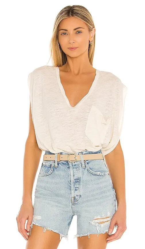 Free People Feelin It Tee In Ivory