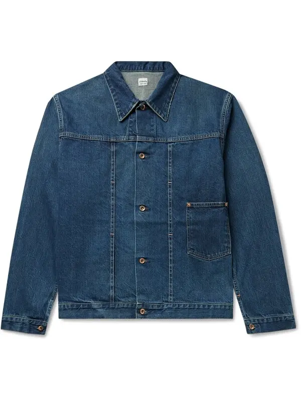 i*i様 chimala DENIM TRUCK JACKET-LUXE SPE Chimala Denim Trucker Jacket In Blue - 60% Off | Editorialist