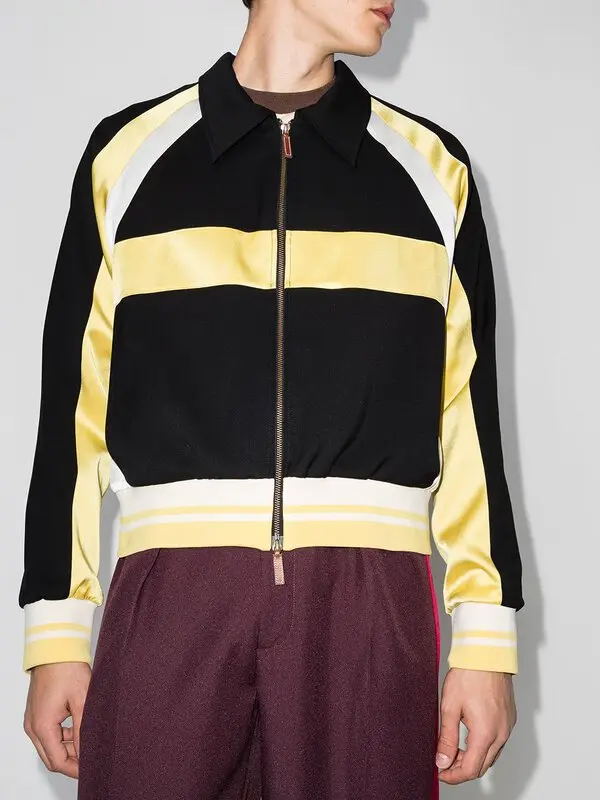 WALES BONNER Isaacs Panelled Bomber Jacket