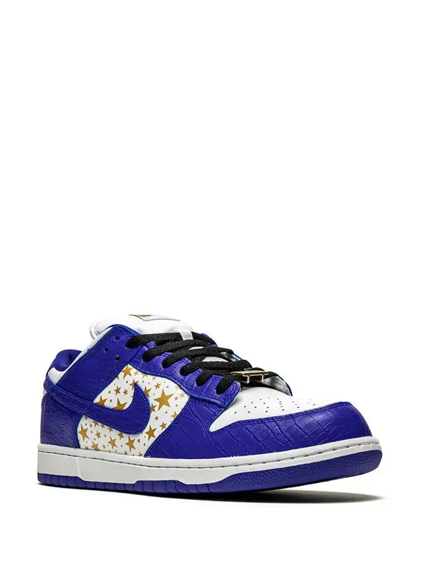 Nike X Supreme Sb Dunk Low Stars Sneakers - Blue