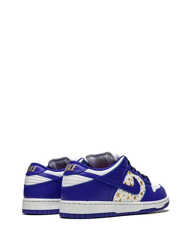 Nike X Supreme Sb Dunk Low Stars Sneakers - Blue