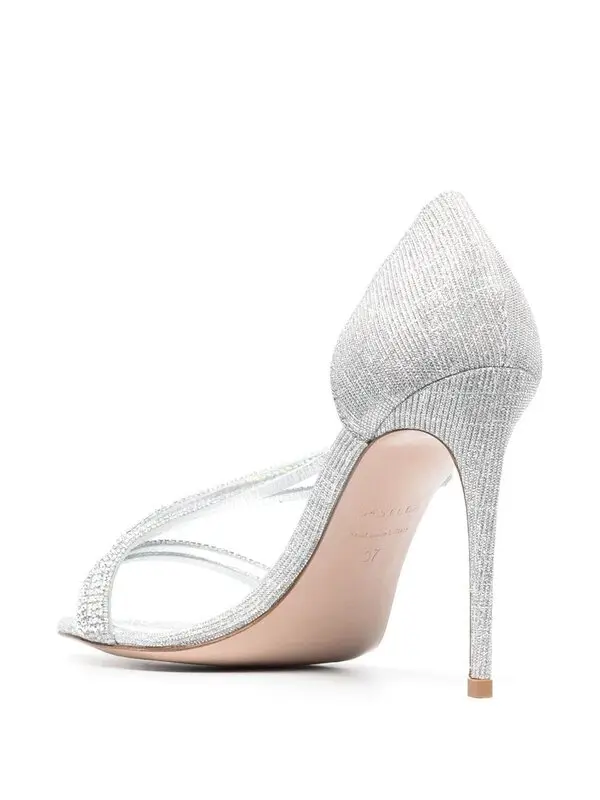 LE SILLA Divina Glitter-effect Sandals - Grey