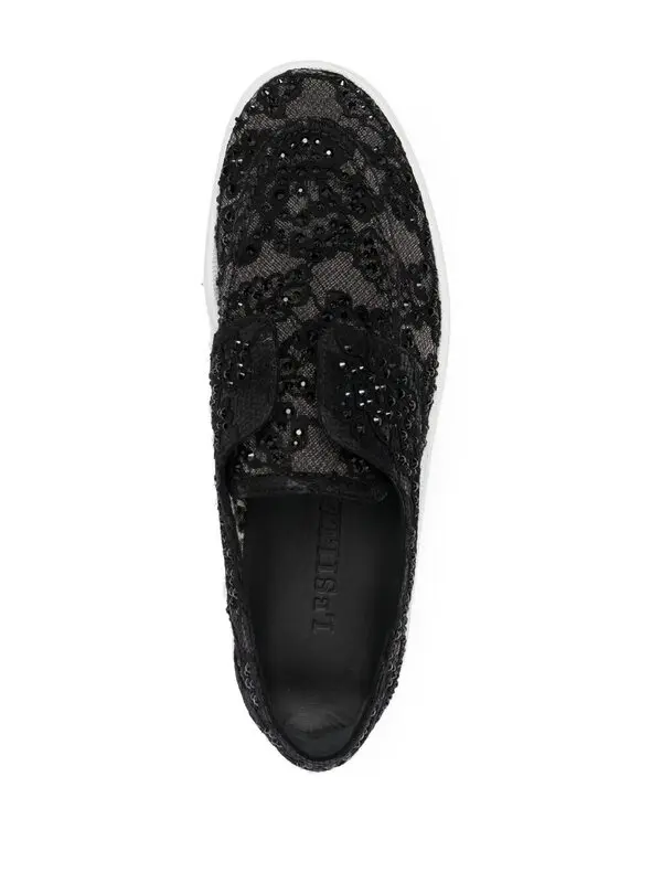 LE SILLA Lace Embroidered Loafers