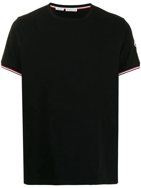 Moncler Crew Neck Jersey T-shirt - Blue