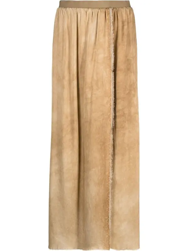 UMA WANG Raw-cut Maxi Skirt