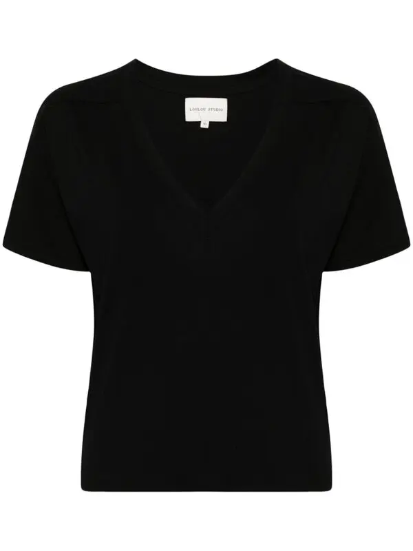 Loulou De Saison V-neck T-shirt - Black