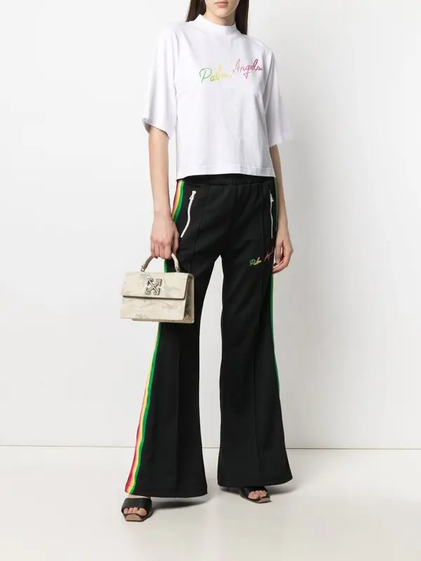 Palm Angels Miami Logo Cropped T-shirt