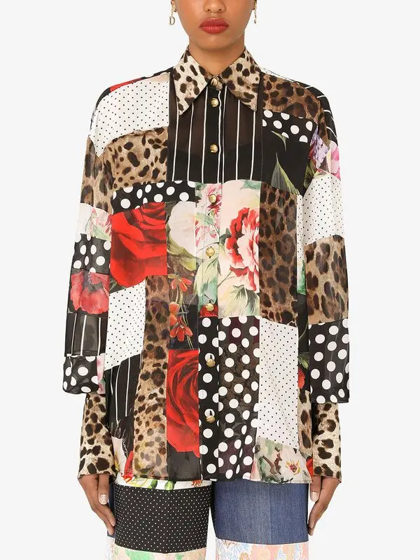 Dolce & Gabbana Mix-print Shirt