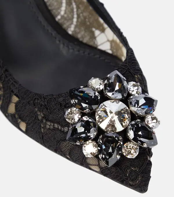 Dolce & Gabbana Bellucci Embellished Lace Pumps