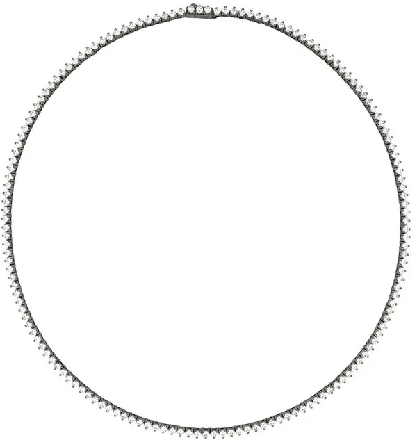 Numbering 3710 Tennis Necklace In Black - 70% Off | Editorialist