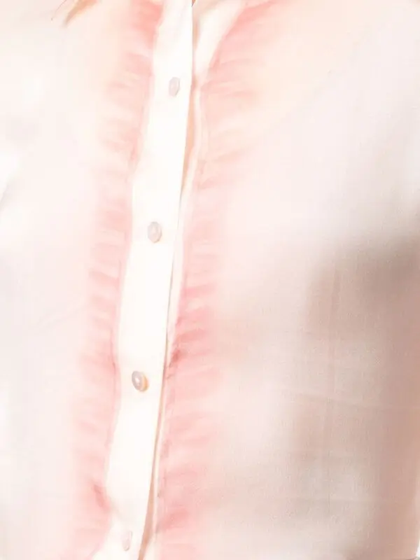 Alberta Ferretti Gradient-effect Silk Shirt