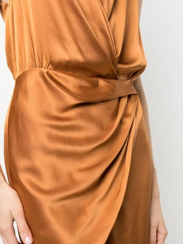 Michelle Mason Asymmetric Halterneck Silk Dress