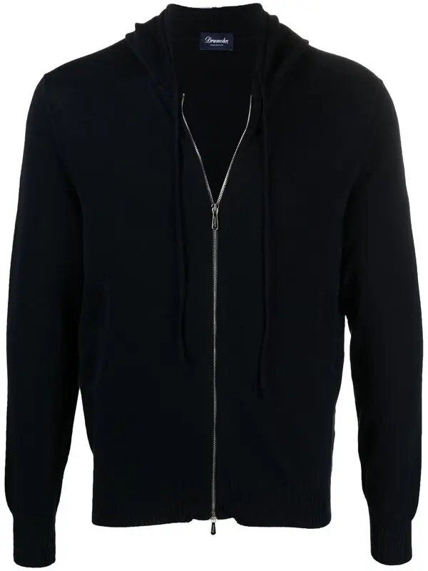 DRUMOHR Knitted Zip-up Hoodie