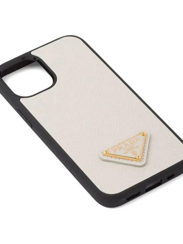 PRADA iPhone12miniケース ホワイト Prada Iphone 12 Mini Logo Case - White | Editorialist