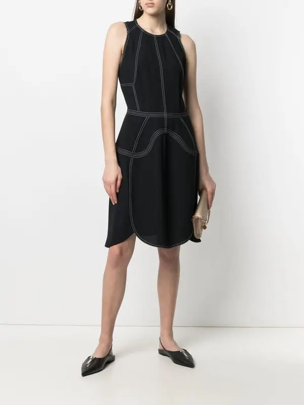 Stella McCartney Contrast-stitch Sleeveless Dress